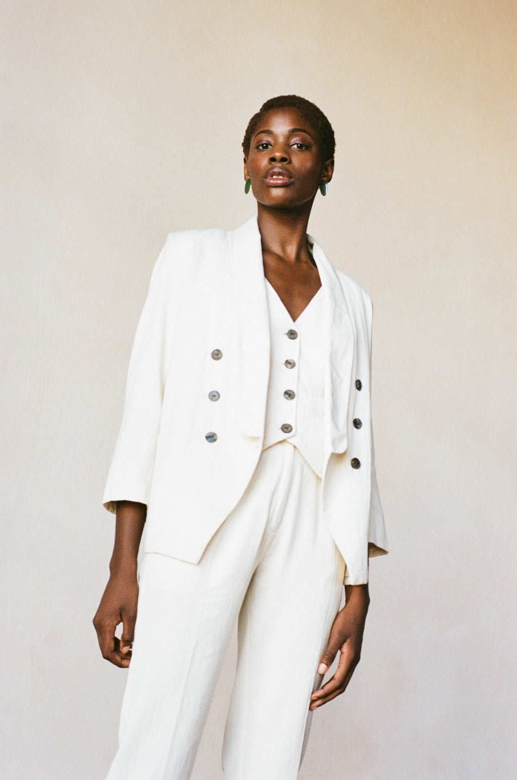 Maximo Blazer in Bone – SustStyle